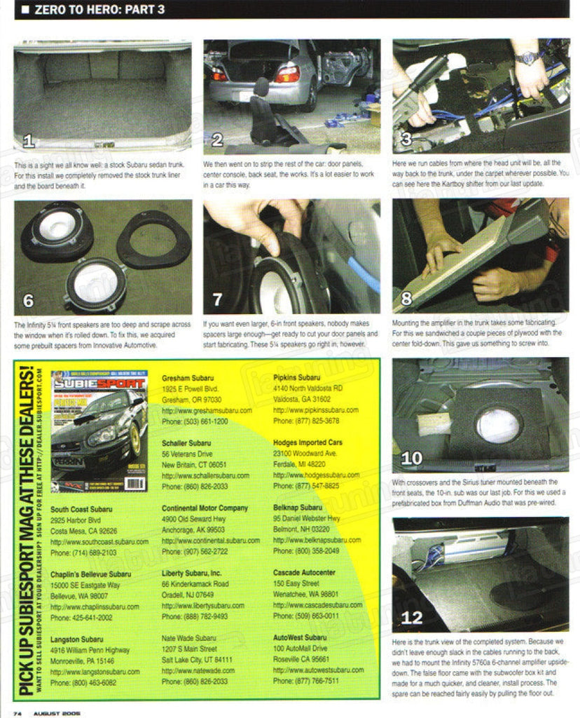 Subaru Speaker Adapter Combo Kit Front + Rear v2 – iaTUNING